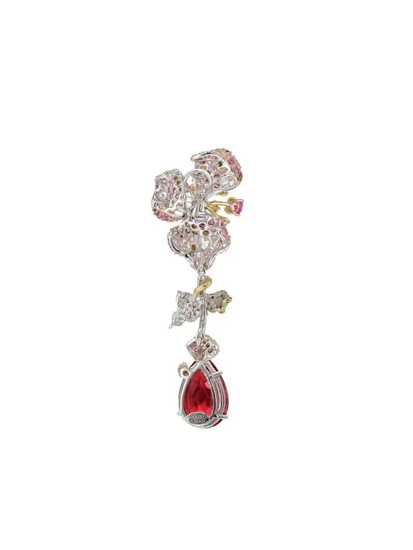 ANABELA CHAN 18kt Yellow And White Gold Multi-stone Drop Earrings