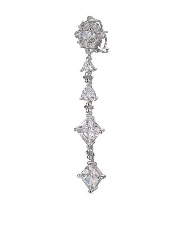 ANABELA CHAN 18kt White Gold Diamond Drop Earrings