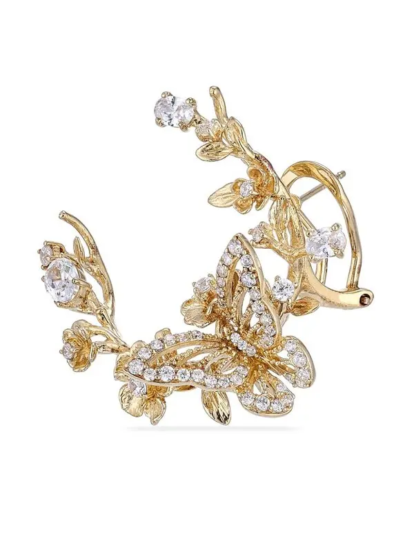 ANABELA CHAN 18kt Vermeil Diamond Floral Earrings