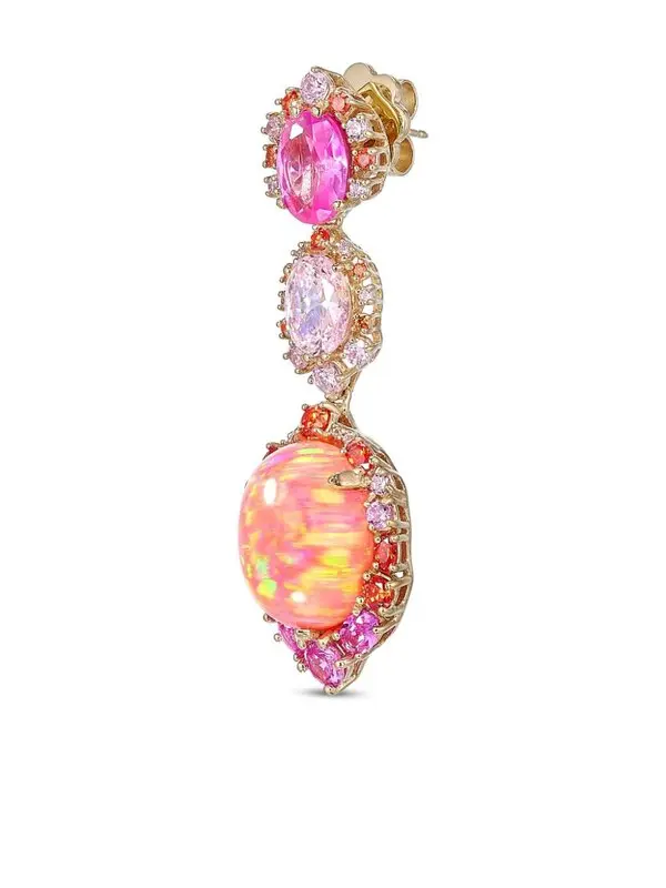 ANABELA CHAN 18k Yellow Vermeil Ocean Opal And Sapphire Drop Earrings