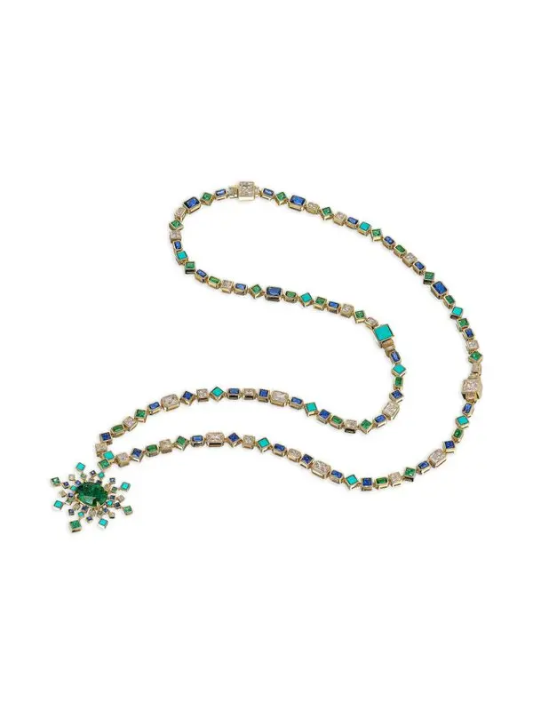 ANABELA CHAN 18k Yellow Gold Spectra Multi-stone Necklace