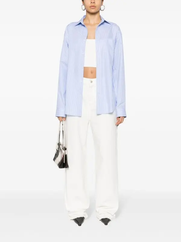 DARKPARK Lisa Mid-rise Wide-leg Jeans - White