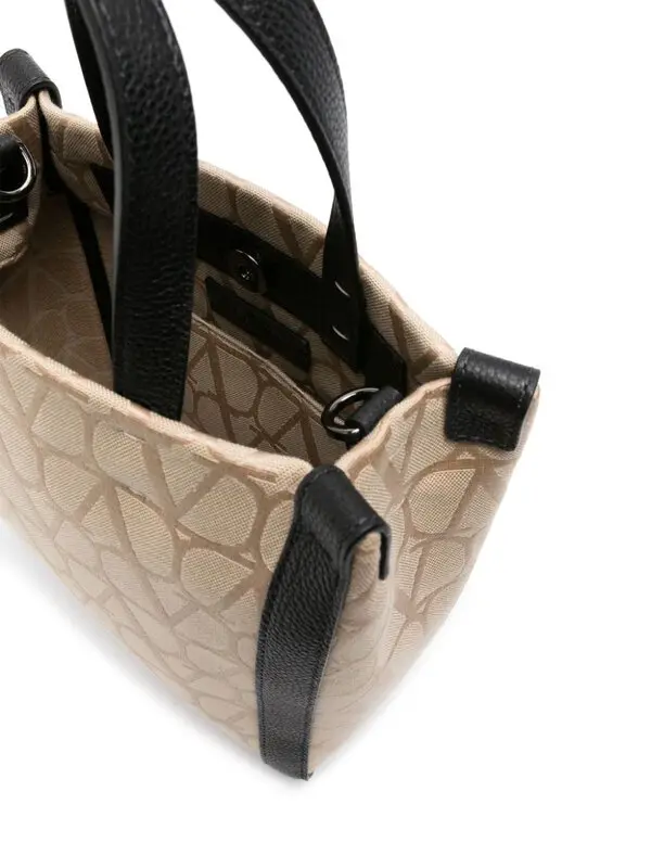 Valentino Garavani Vlogo Jacquard Tote Bag - Neutrals