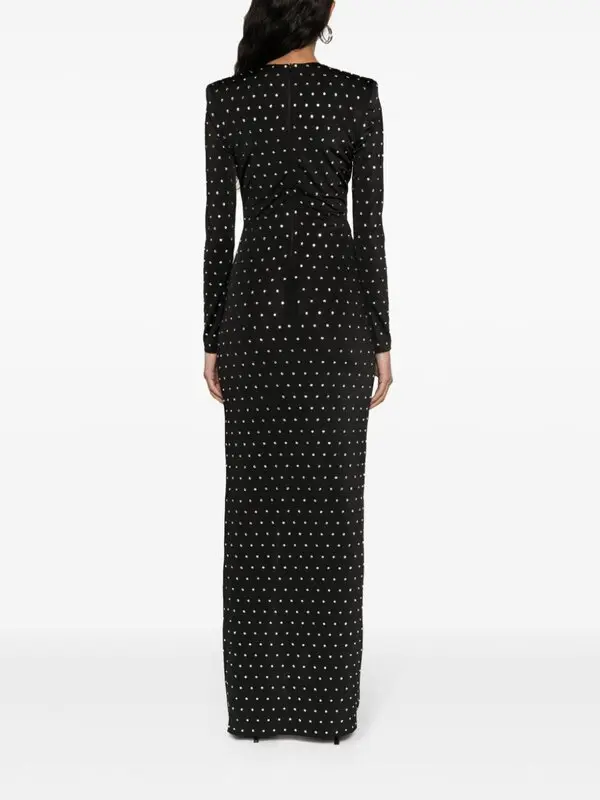 NISSA Crystal-embellished Maxi Dress