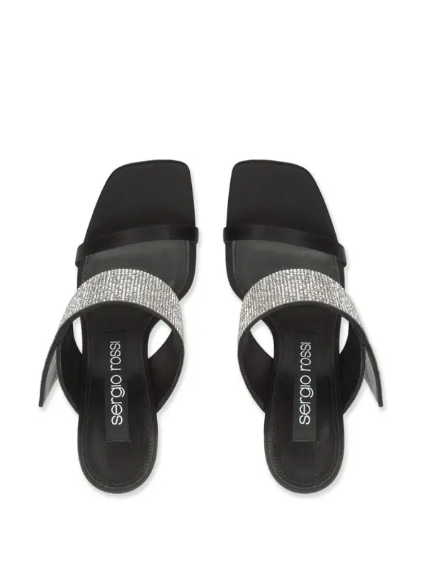 SERGIO ROSSI Paris 95mm Silk Mules
