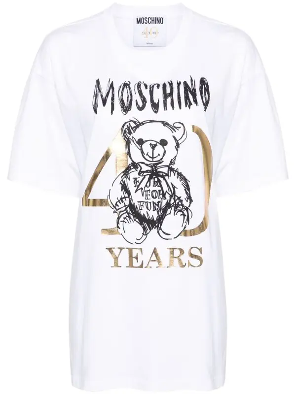 Moschino Teddy Bear-print Cotton T-shirt