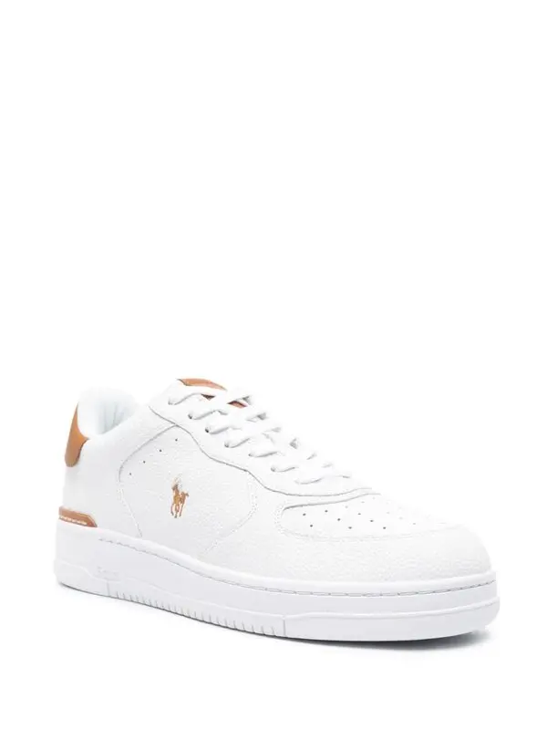 Polo Ralph Lauren Pony Leather Sneakers - White