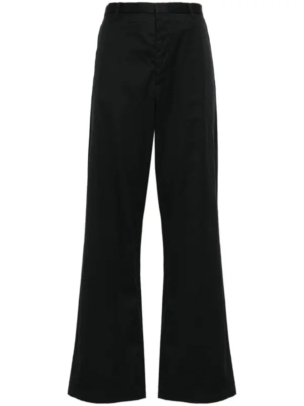 R13 High-waisted Wide-leg Trousers