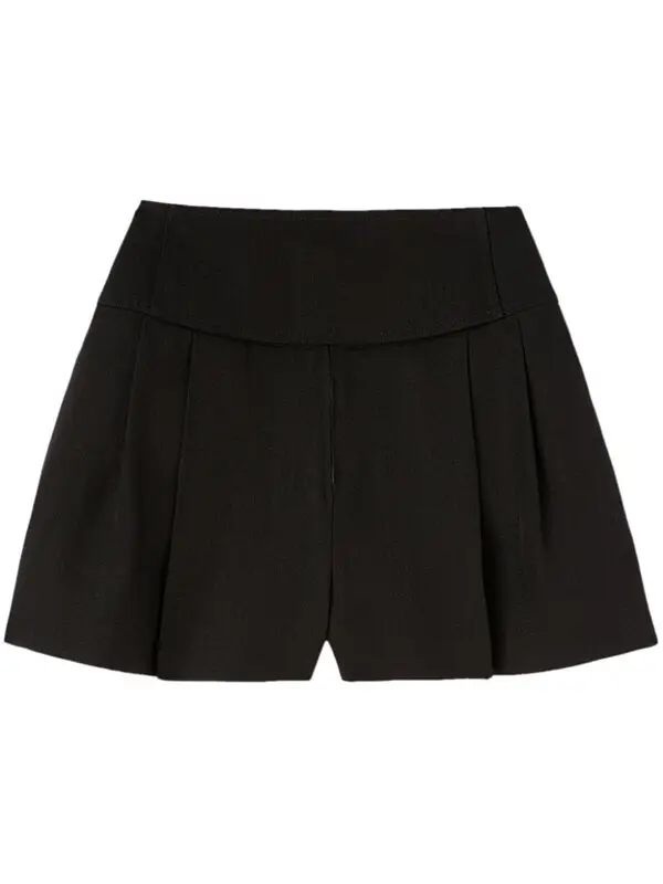 JIL SANDER Pleated Cotton Shorts