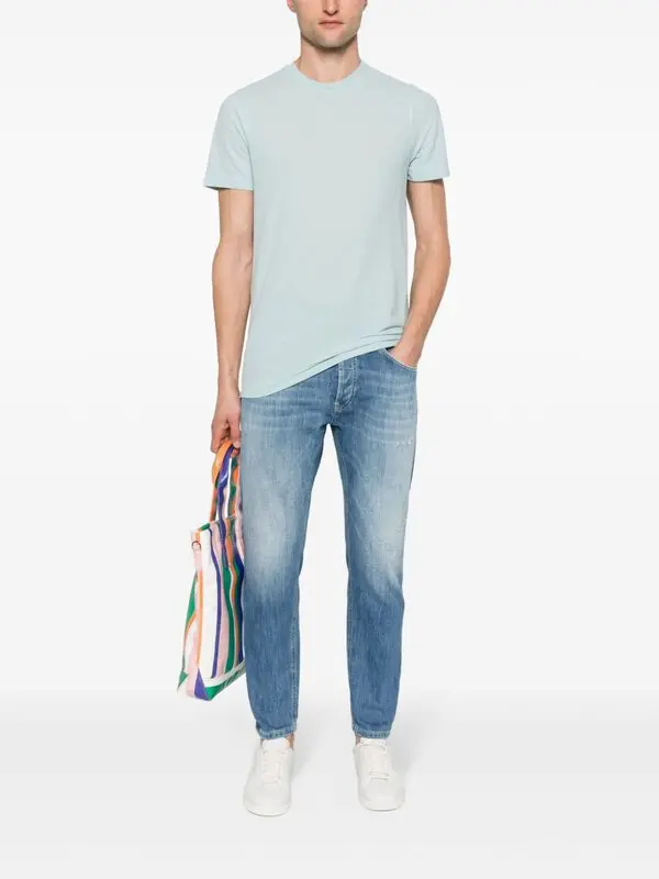DONDUP Dian Logo-plaque Distressed Jeans - Blue