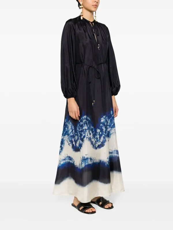 Zimmermann Junie Billow Maxi Dress With Abstract Print