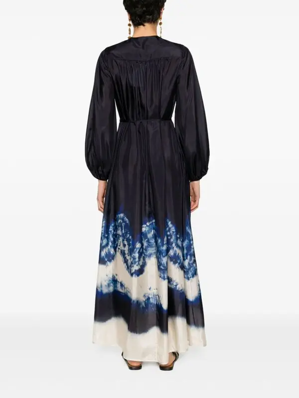 Zimmermann Junie Billow Maxi Dress With Abstract Print