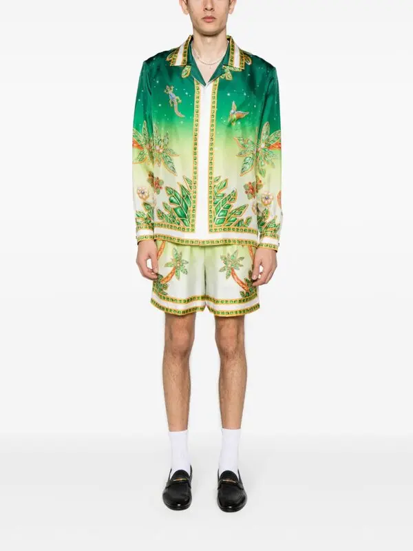 Casablanca Joyaux D'afrique Silk Shorts