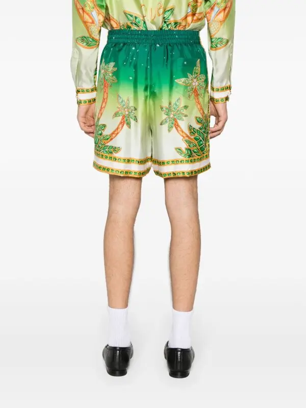 Casablanca Joyaux D'afrique Silk Shorts