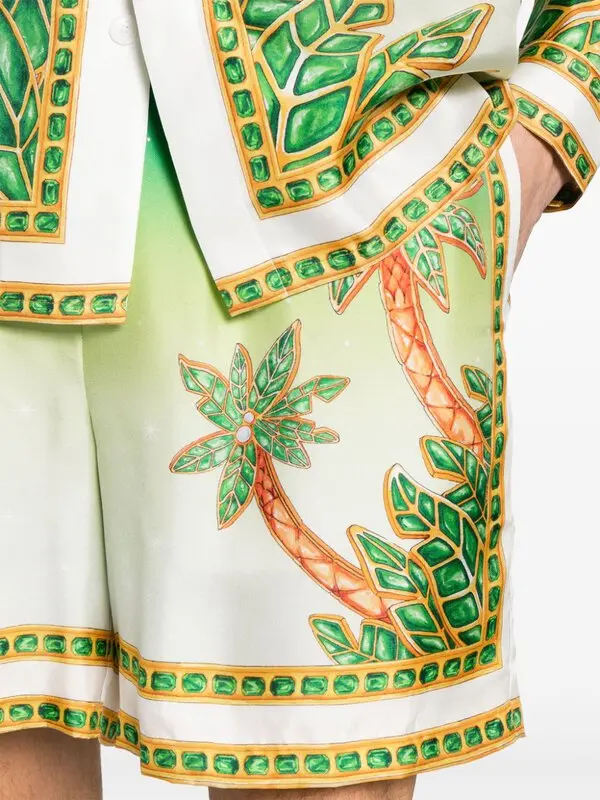 Casablanca Joyaux D'afrique Silk Shorts