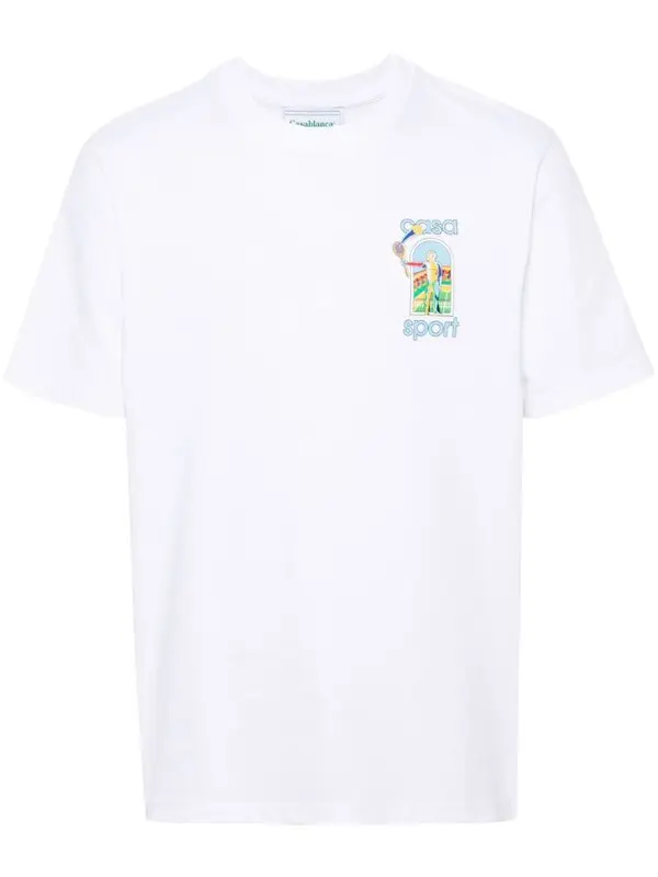 Casablanca Le Jeu-print Cotton T-shirt
