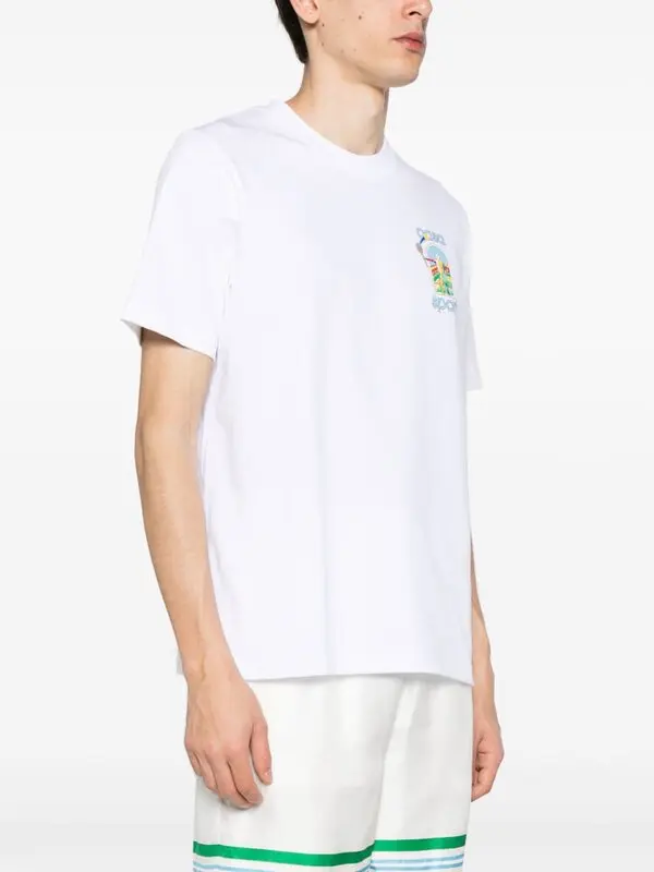 Casablanca Le Jeu-print Cotton T-shirt