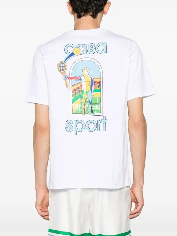 Casablanca Le Jeu-print Cotton T-shirt