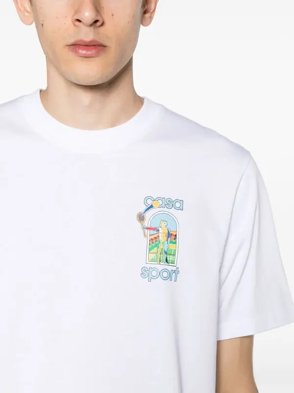 Casablanca Le Jeu-print Cotton T-shirt