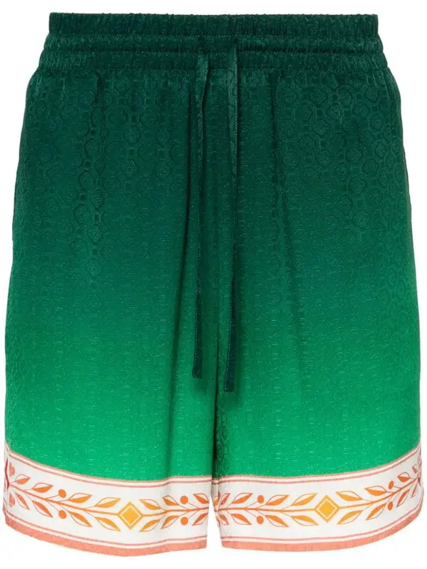 Casablanca Unity Is Power Silk Shorts