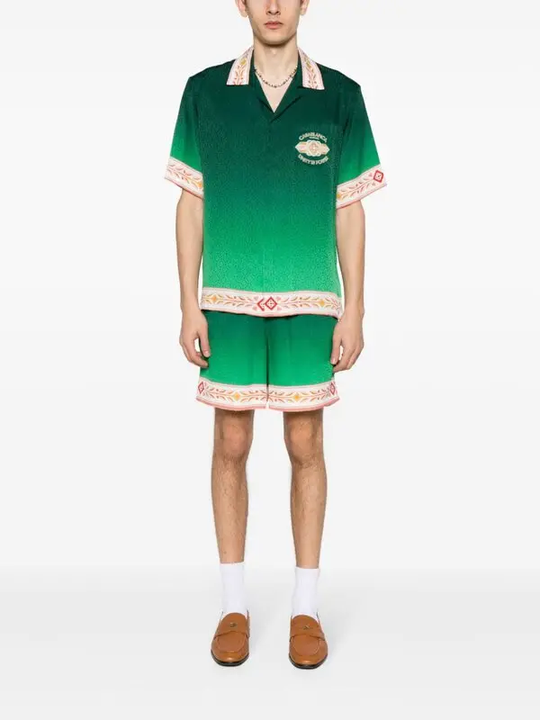 Casablanca Unity Is Power Silk Shorts