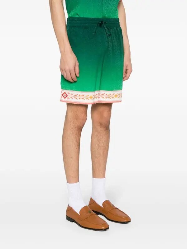 Casablanca Unity Is Power Silk Shorts