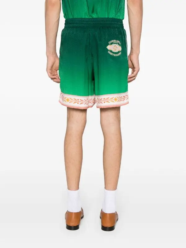 Casablanca Unity Is Power Silk Shorts