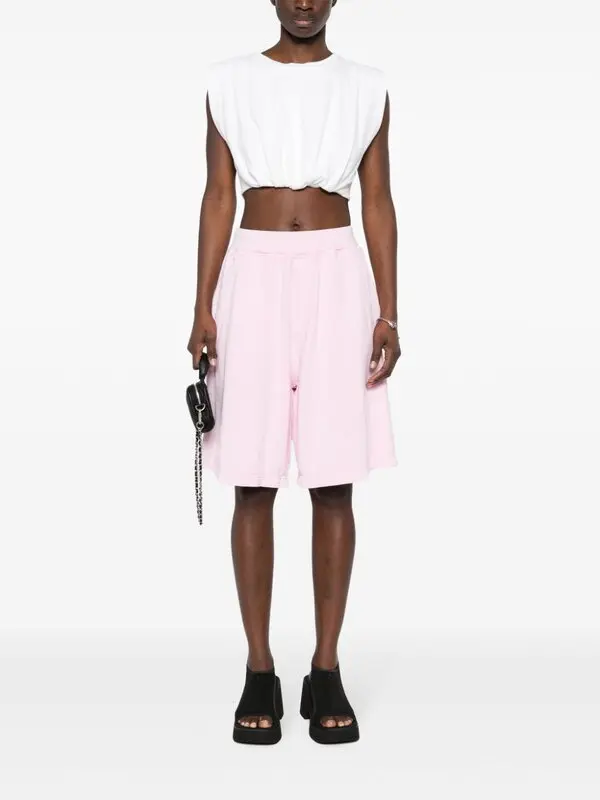 Dsquared2 Rubberised-logo Cotton Shorts
