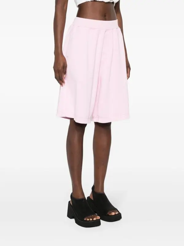 Dsquared2 Rubberised-logo Cotton Shorts