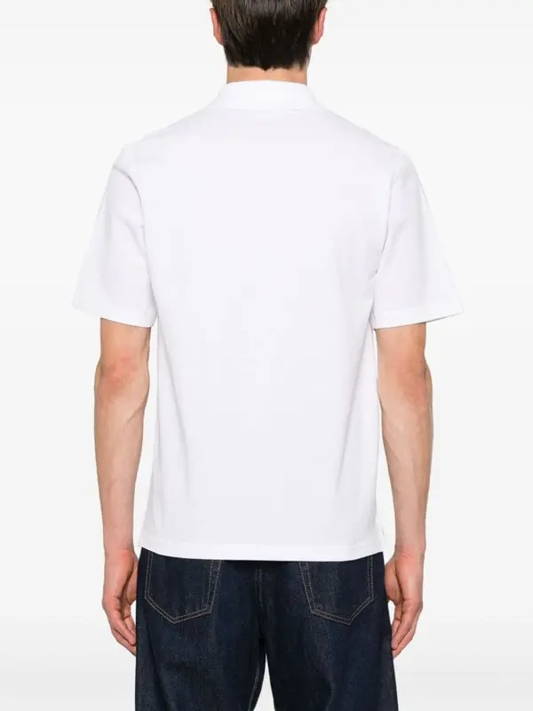 LANVIN Logo-embroidered Piqué Polo Shirt