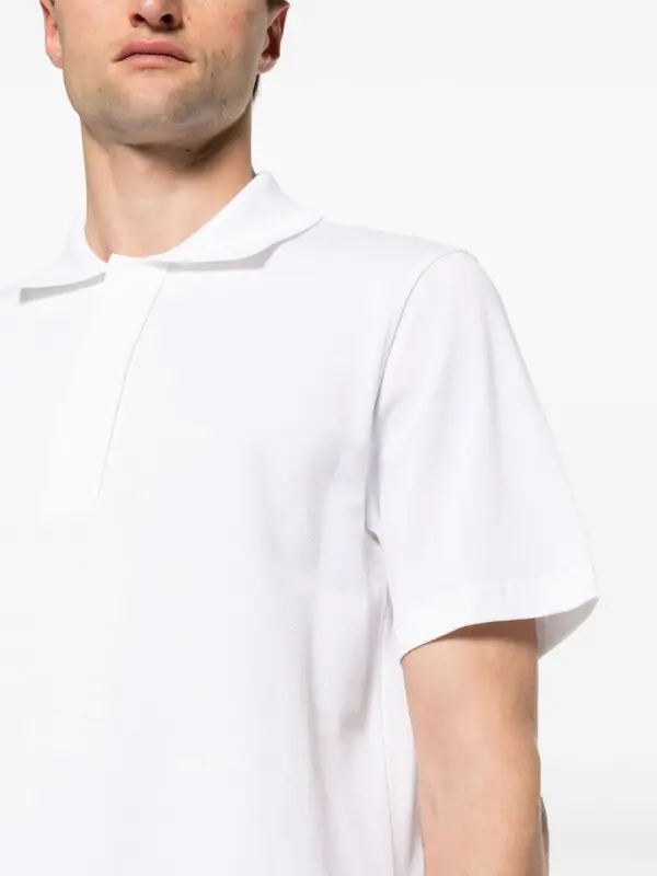 LANVIN Logo-embroidered Piqué Polo Shirt