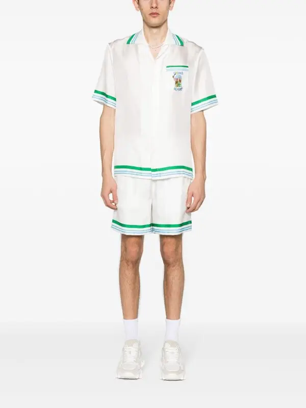 Casablanca Le Jeu Silk Shorts