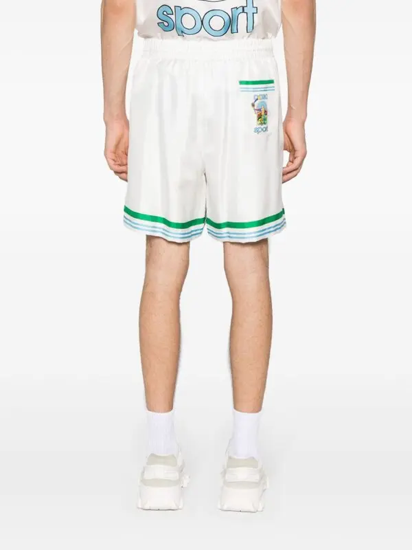 Casablanca Le Jeu Silk Shorts