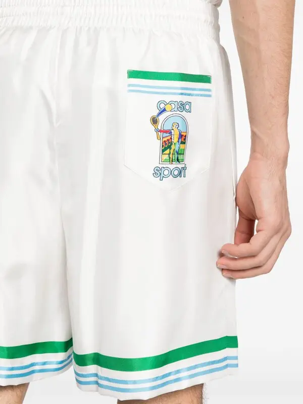 Casablanca Le Jeu Silk Shorts