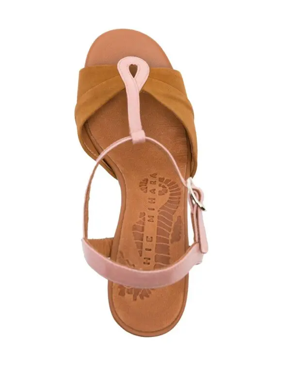 Chie Mihara Biagio T-bar Sandals - Brown