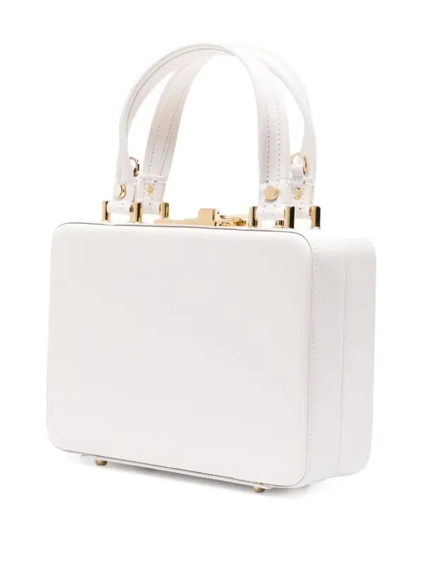 GIANVITO ROSSI Valì Leather Tote Bag - White