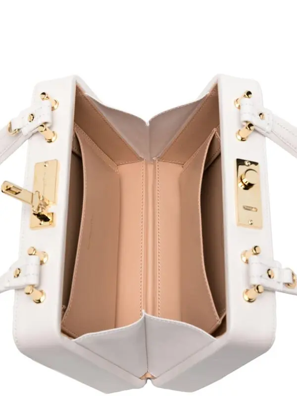 GIANVITO ROSSI Valì Leather Tote Bag - White