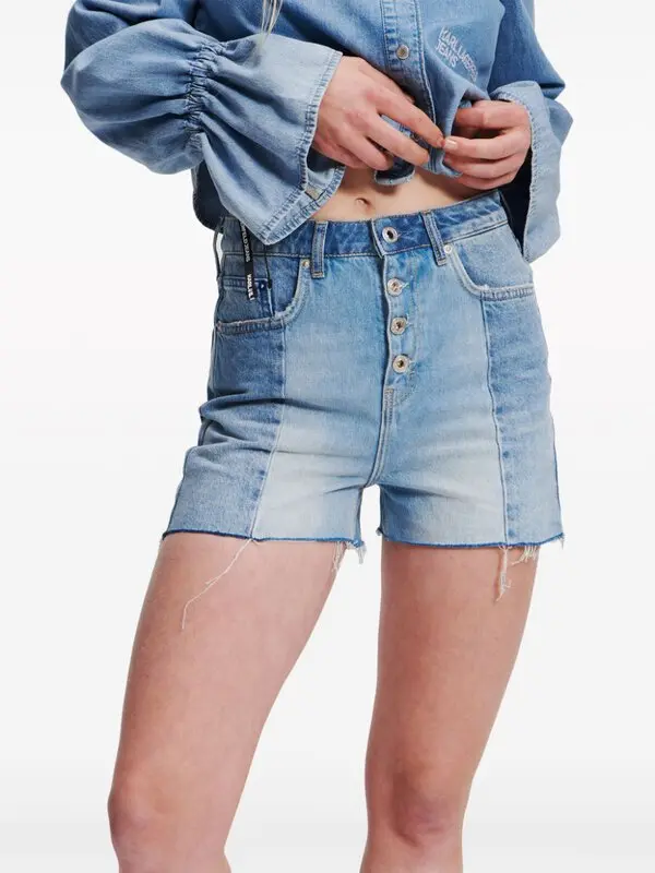 Karl Lagerfeld High-rise Denim Shorts