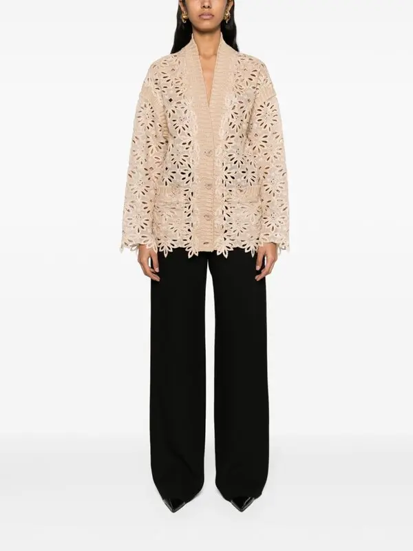 Valentino Garavani Wide-leg Silk Trousers - Black