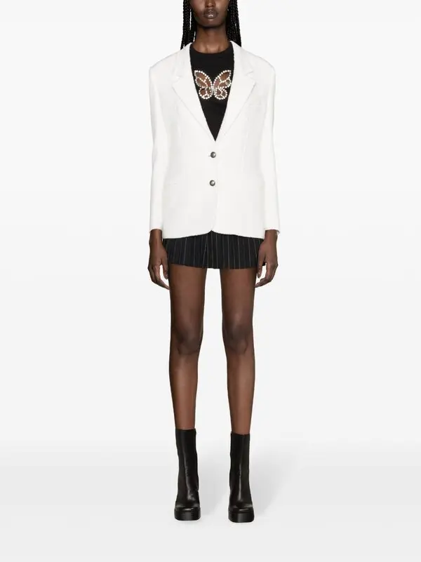 Alessandra Rich Single-breasted Bouclé Blazer