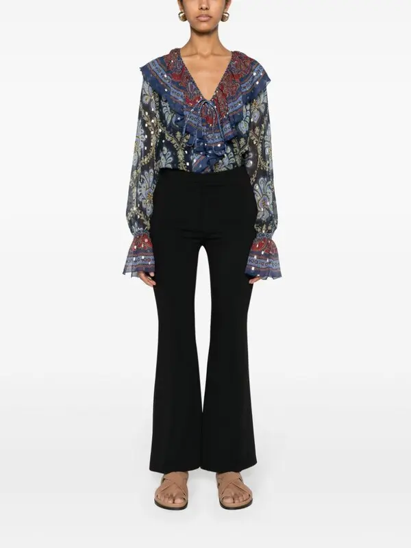 Etro Flared Tailored Trousers