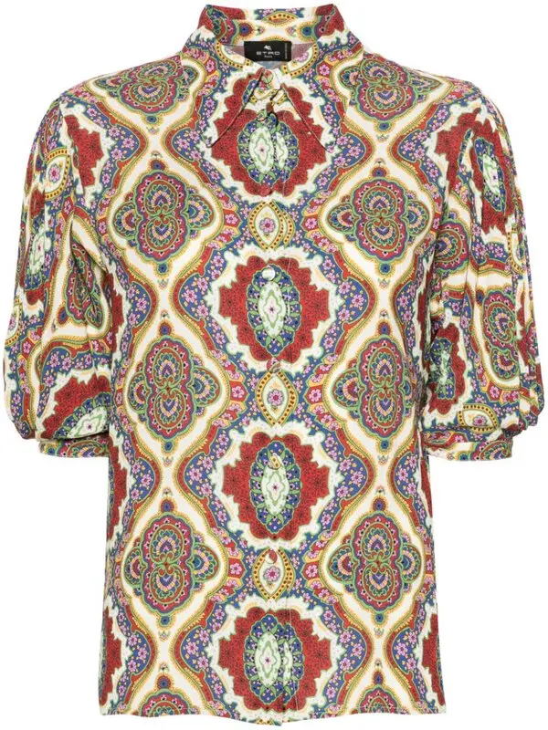 Etro Graphic-print Cady Blouse