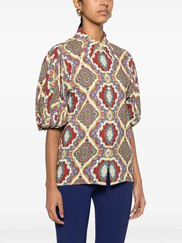Etro Graphic-print Cady Blouse