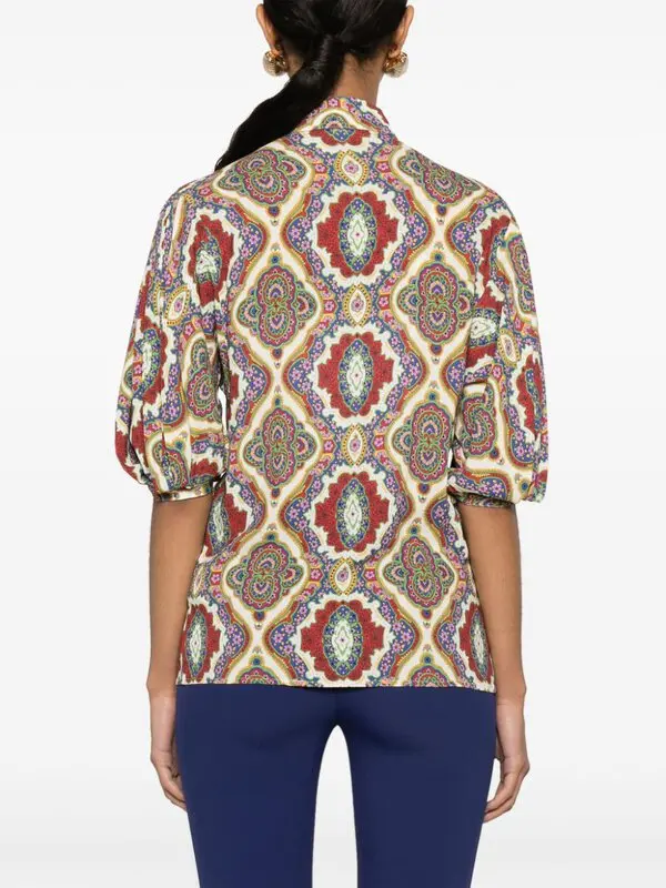 Etro Graphic-print Cady Blouse