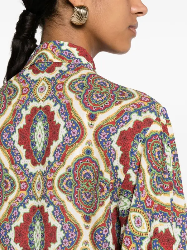 Etro Graphic-print Cady Blouse