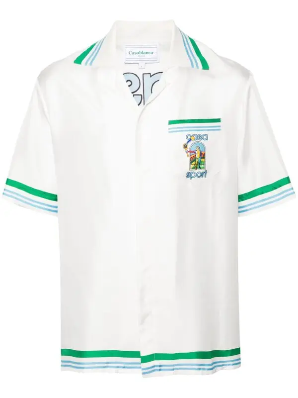 Casablanca Casa Sport Silk Shirt - White