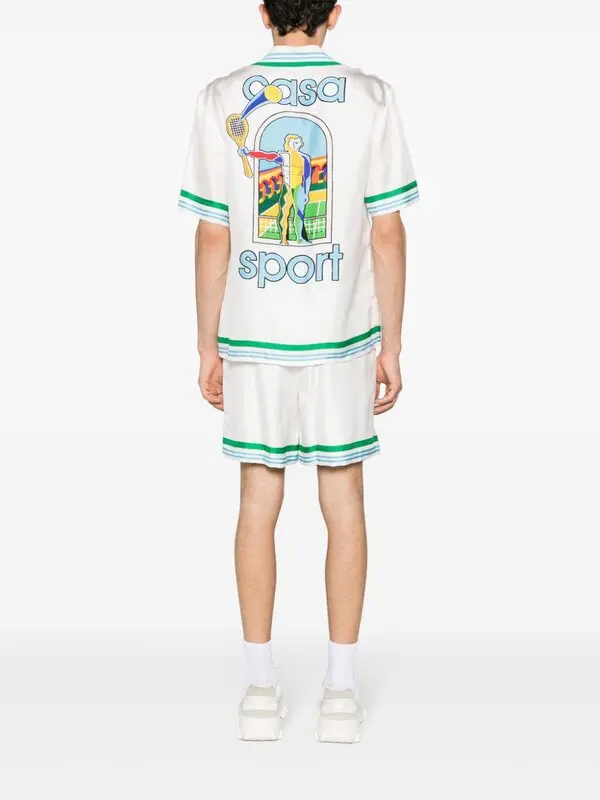 Casablanca Casa Sport Silk Shirt - White