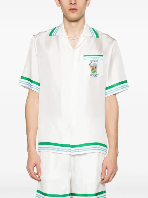 Casablanca Casa Sport Silk Shirt - White