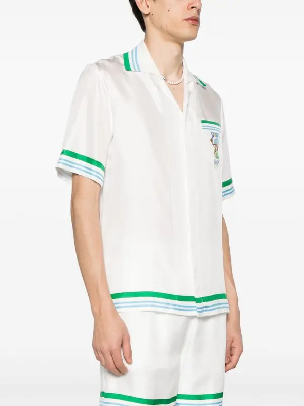 Casablanca Casa Sport Silk Shirt - White