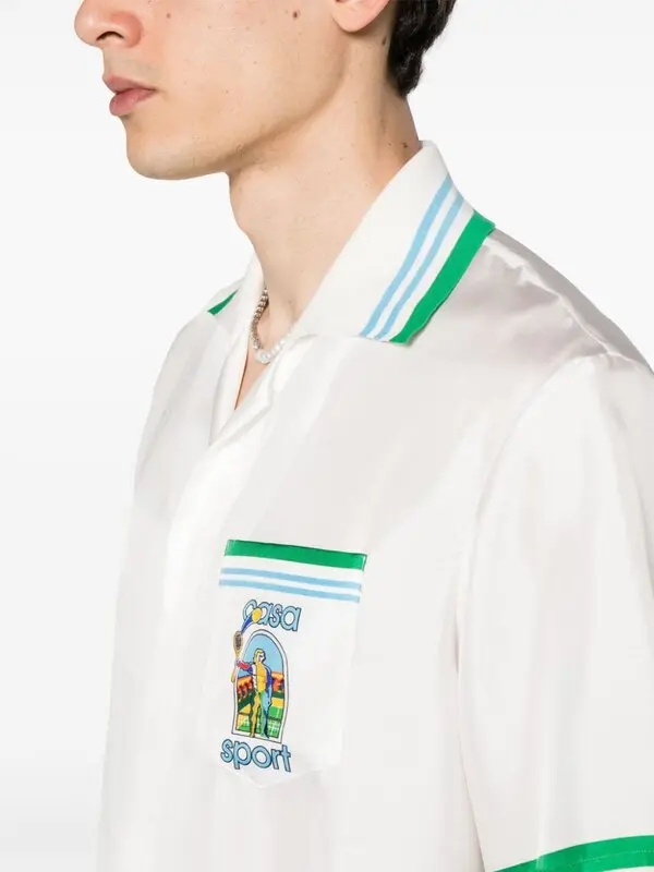 Casablanca Casa Sport Silk Shirt - White